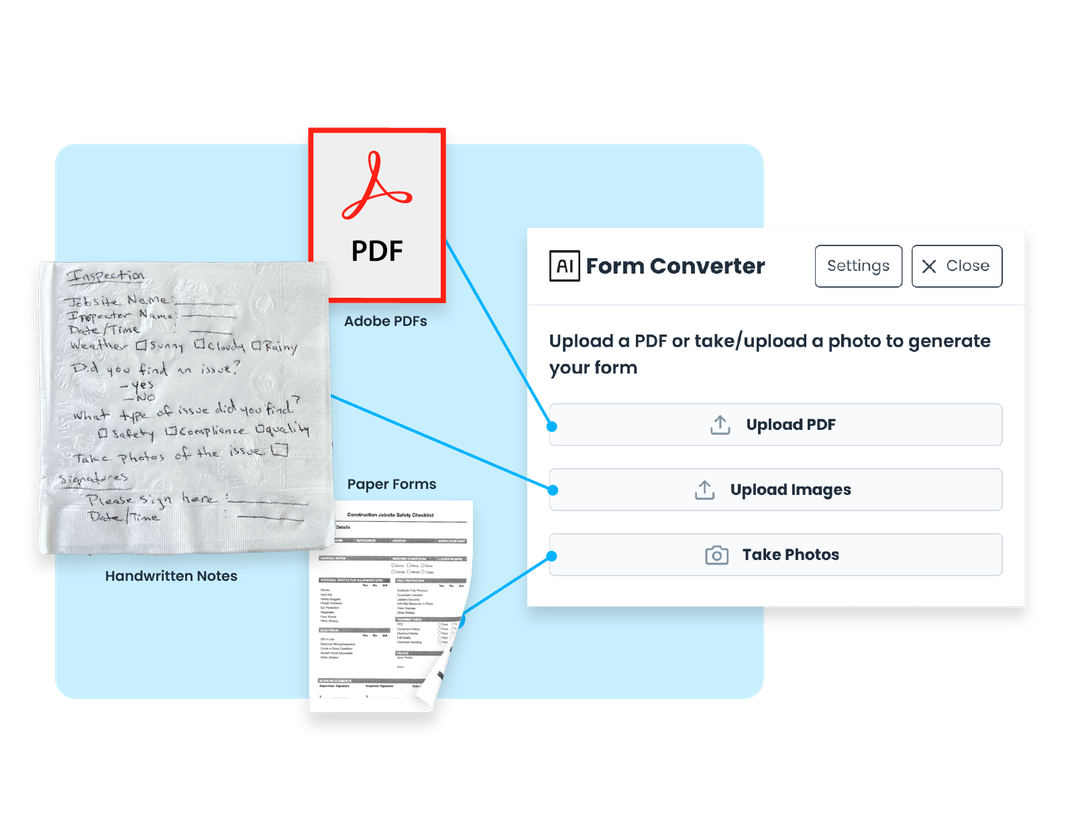 AI Form Converter | Convert Paper Forms to PDFs